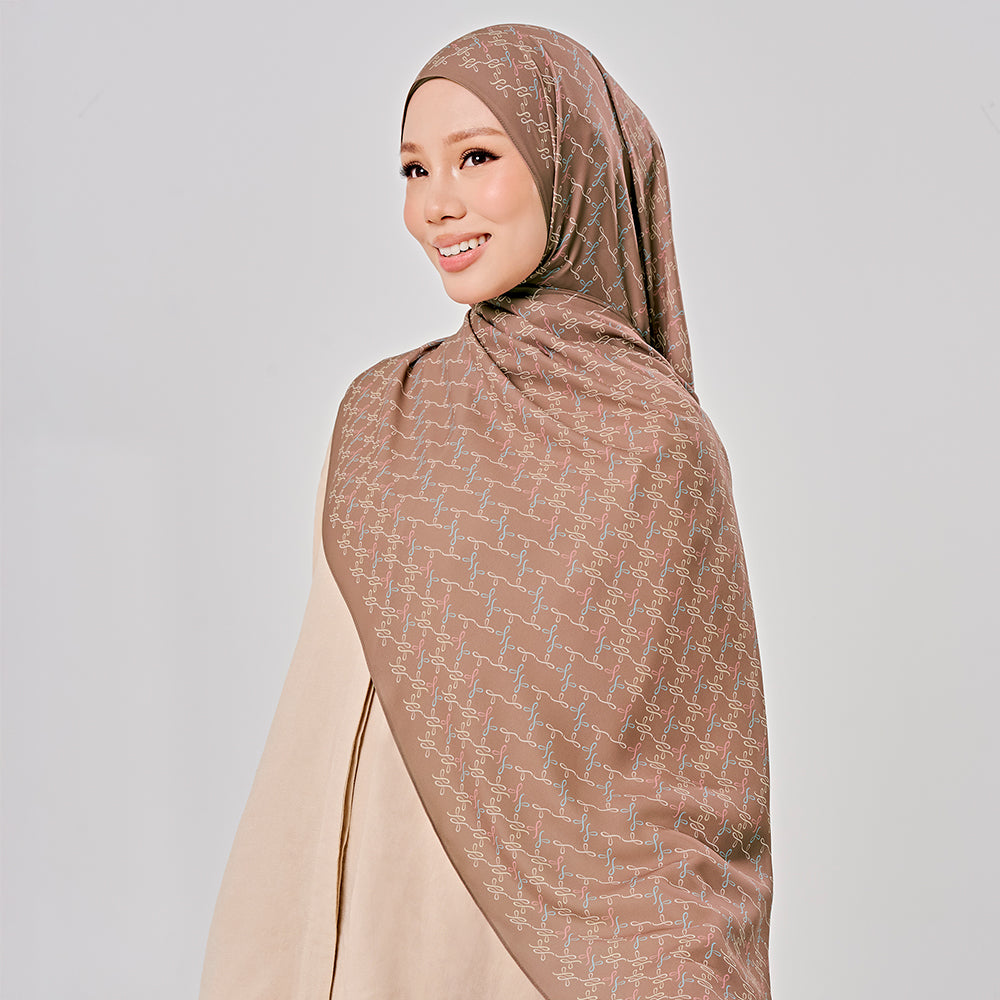Monogram in Brown – Tudung People PH
